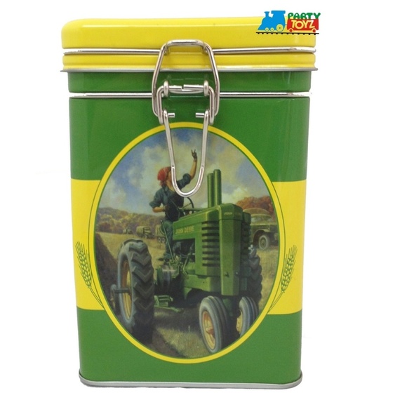 Tin Box Company | Kitchen | John Deere Square Tin Cookie Jar Oval ...